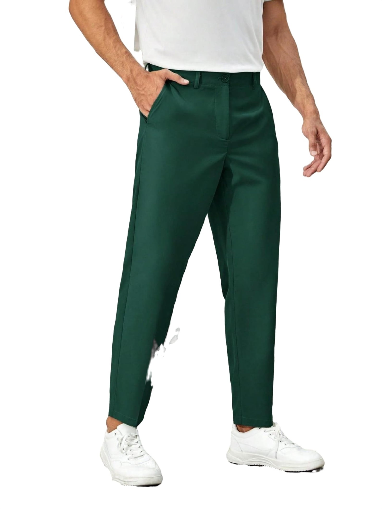 Solid Dark Green Men Suit Pants (Men's) - Walmart.com