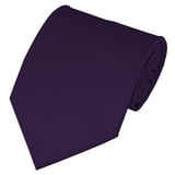 Solid Eggplant Traditional Men's Necktie - Walmart.com
