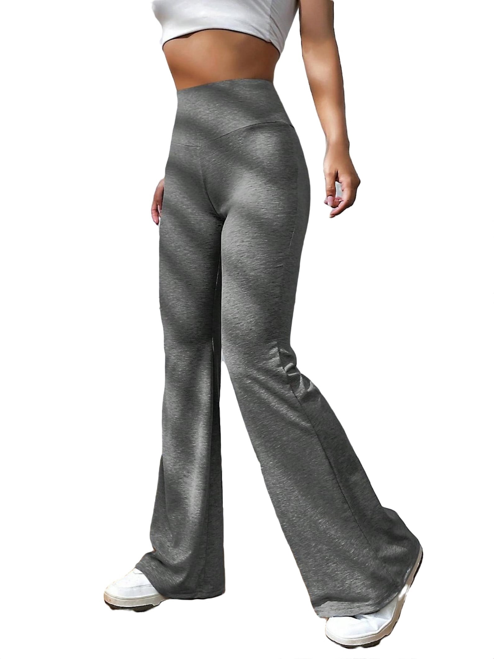 Solid Flare Leg Grey Womens Sweatpants (Women's) - Walmart.com