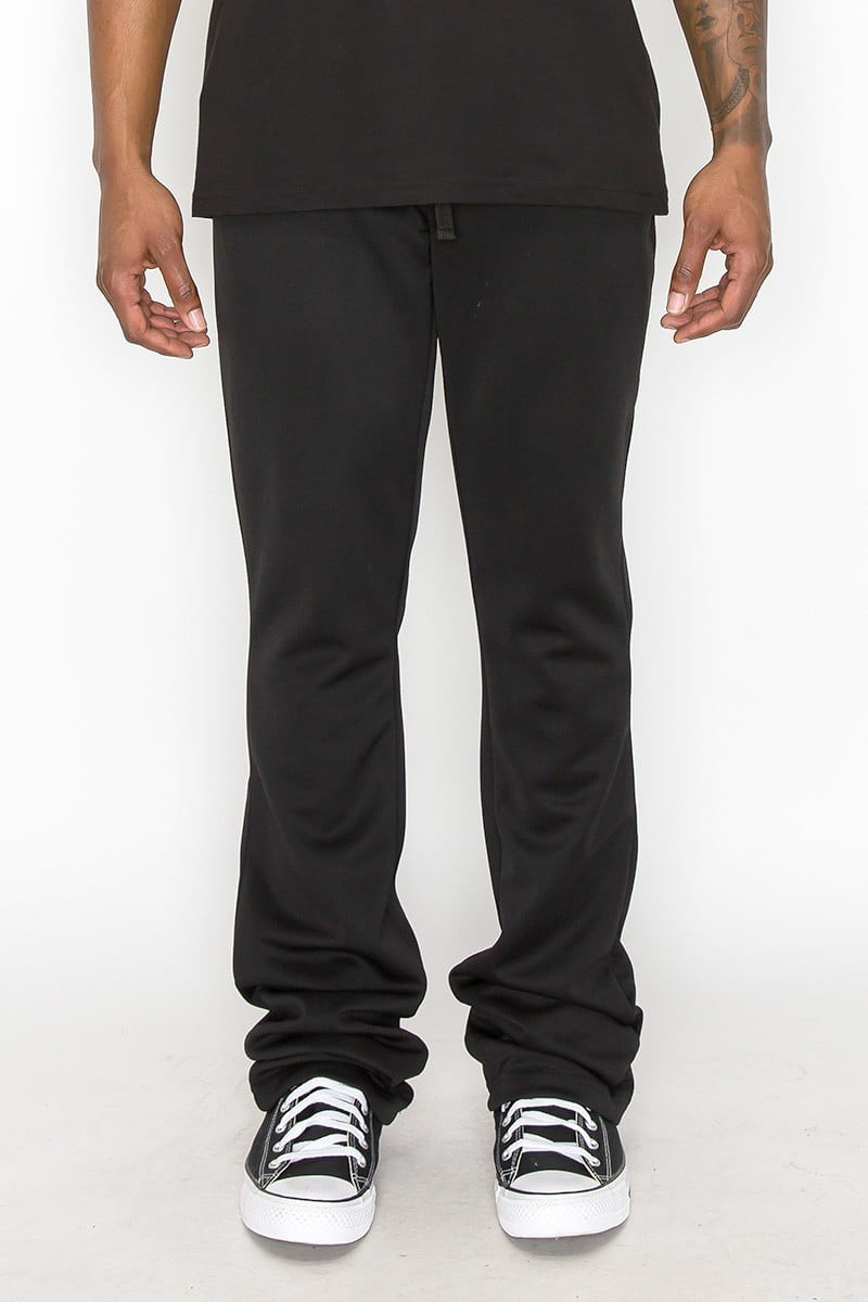 Solid Flare Stacked Track Pants - Walmart.com