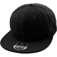 Solid Curved Brim Fitted Baseball Cap - Walmart.com