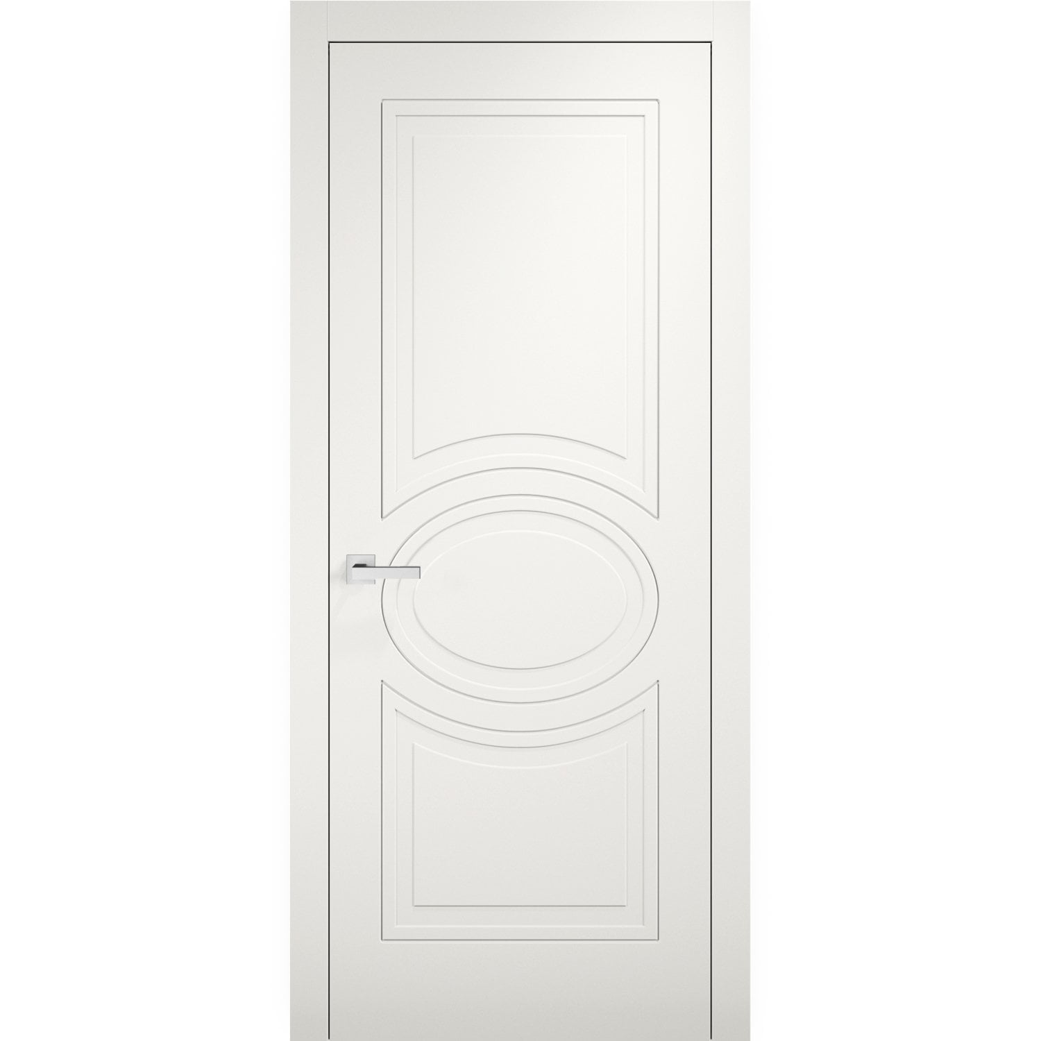 Solid French Door 24 x 80 inches / Mela 7001 Matte White / Single ...