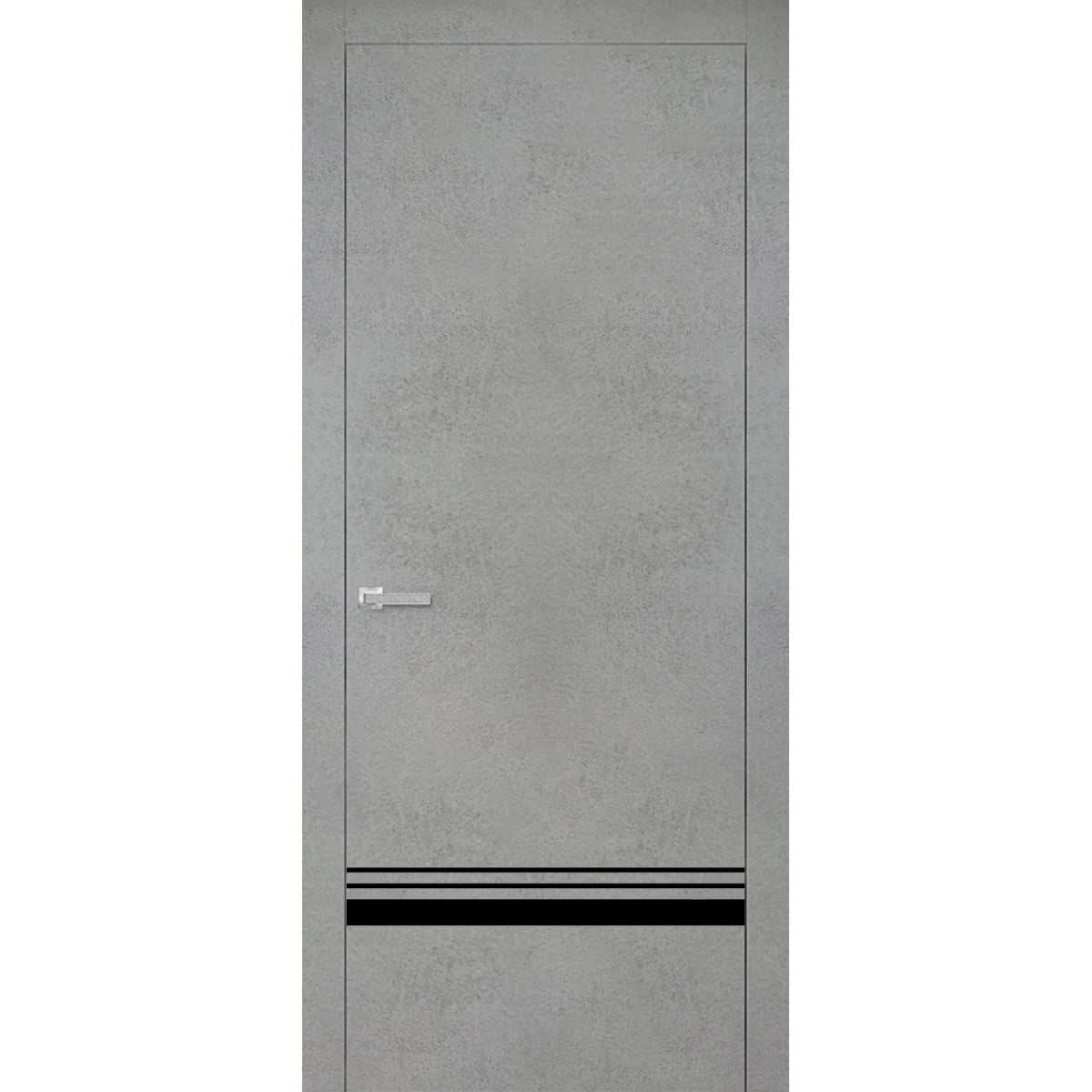 Solid French Door 36 x 84 inches | Planum 0012 Concrete with Frosted ...