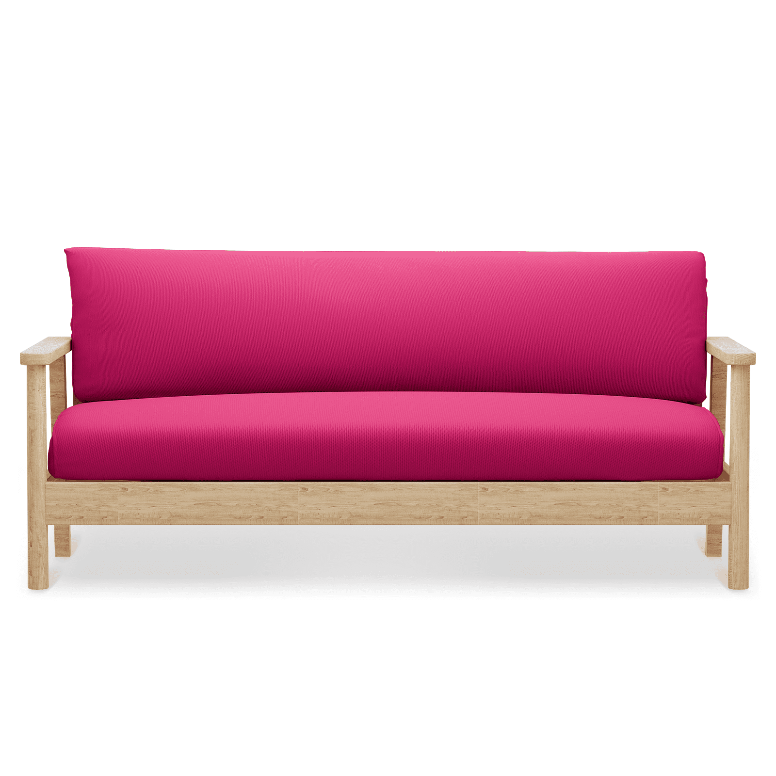 Solid Futon Cover Slipcover Fit 6"- 8" Futon Mattresses Hot Pink, Full ...
