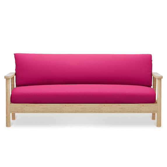 Solid Futon Cover Slipcover Fit 6"- 8" Futon Mattresses Hot Pink, Full ...