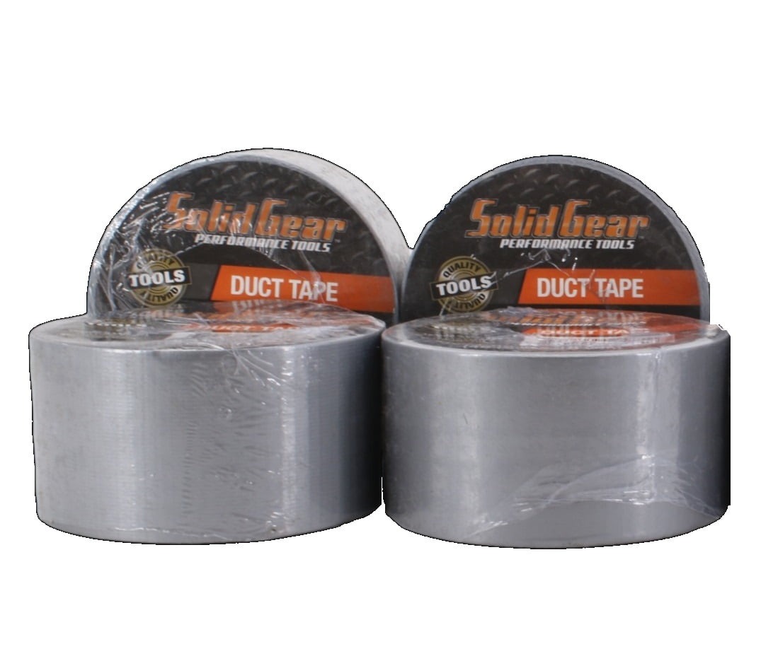 Solid Gear 2 Inch Duct Tape Silver 1.89 in x 10 yds, 4 Rolls Pack Heavy ...
