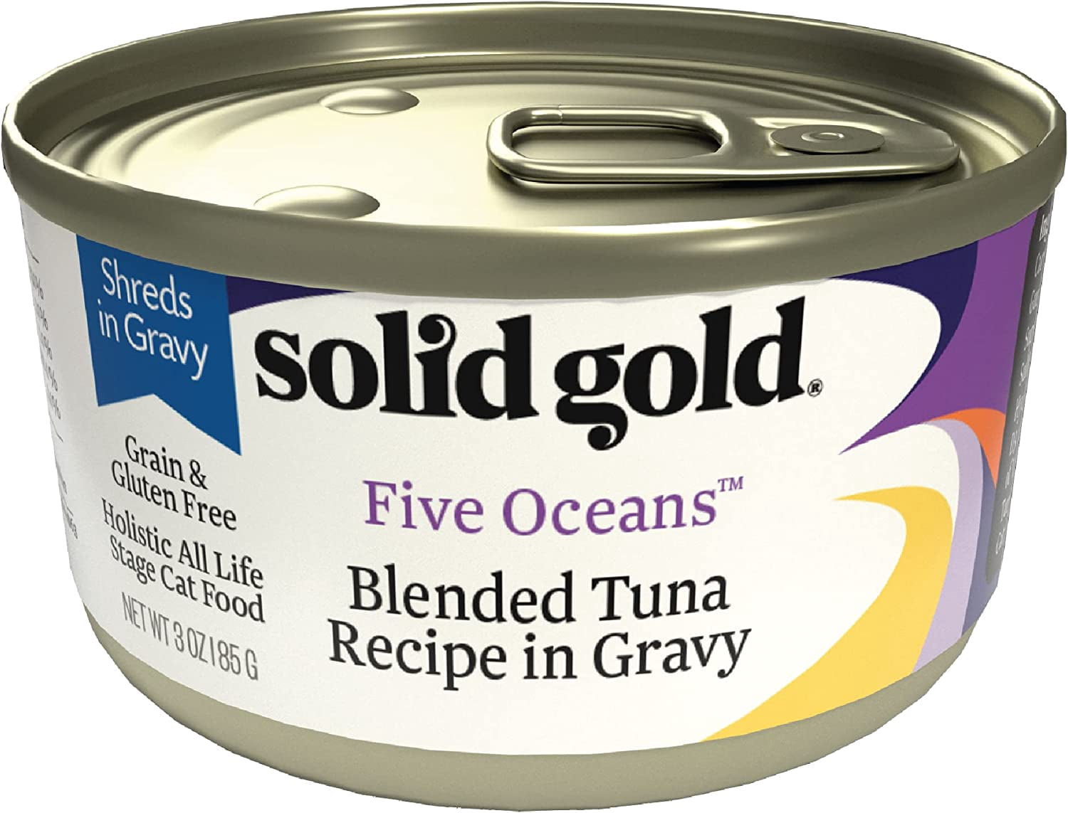 Solid Gold Five Oceans Blended Tuna Gravy, Canned Wet Cat Food, Grain ...