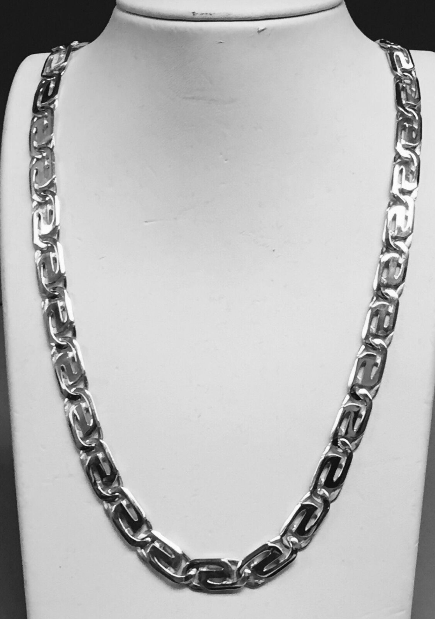 Solid Gold Handmade 9mm Tiger Eye Link Necklace, 24 - Walmart.com