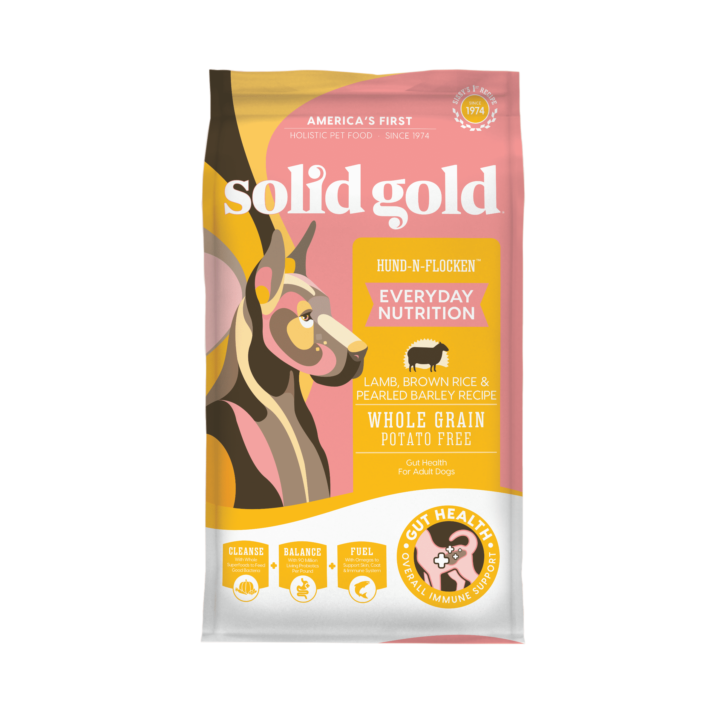 Solid Gold Hund-N-Flocken Holistic Adult Dry Dog Food, Lamb, 12lb. - Walmart.com