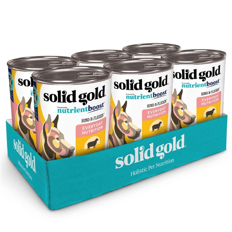 Solid Gold Hund N Flocken Nutrient Boost Lamb, 12.5oz Can (Case of 6 ...