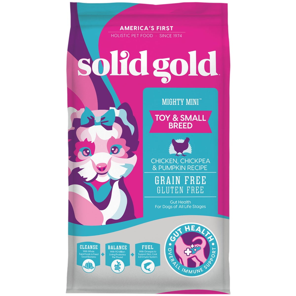 Solid Gold Mighty Mini Dog Food for Toy & Small Breeds, Grain Free ...