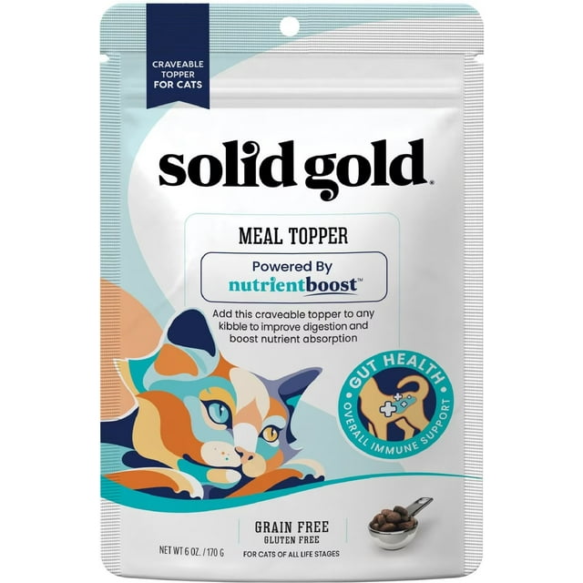 Solid Gold Nutrient Boost Meal Topper for Cats, Grain Free Food Topper, 6 oz - Walmart.com