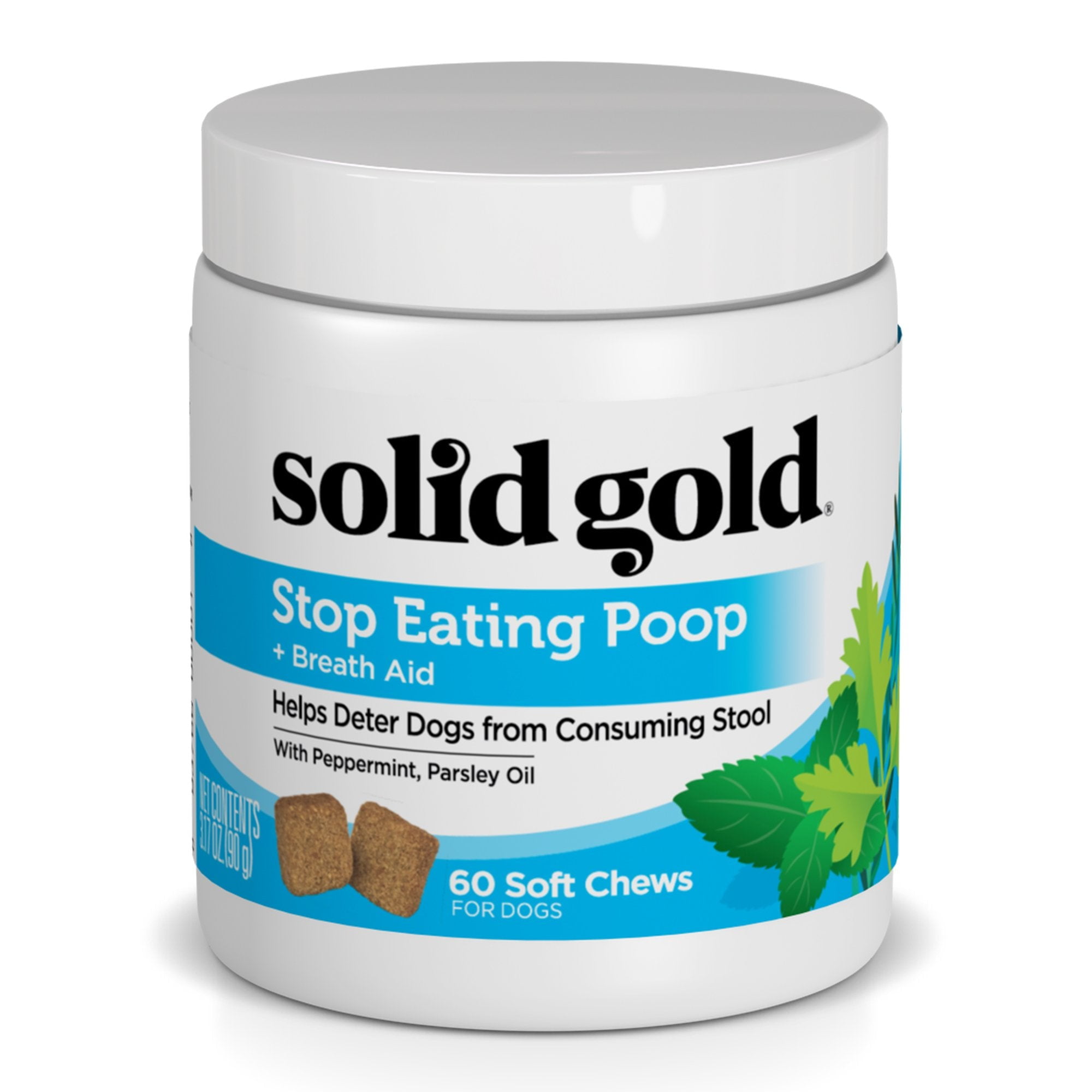 Solid Gold Stop Eating Poop for Dogs, Bitter Stool Chews, Digestive ...