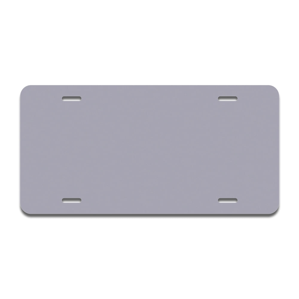 Solid Gray Aluminum License Plate| License Plate 12" X 6" Fits Any Car ...