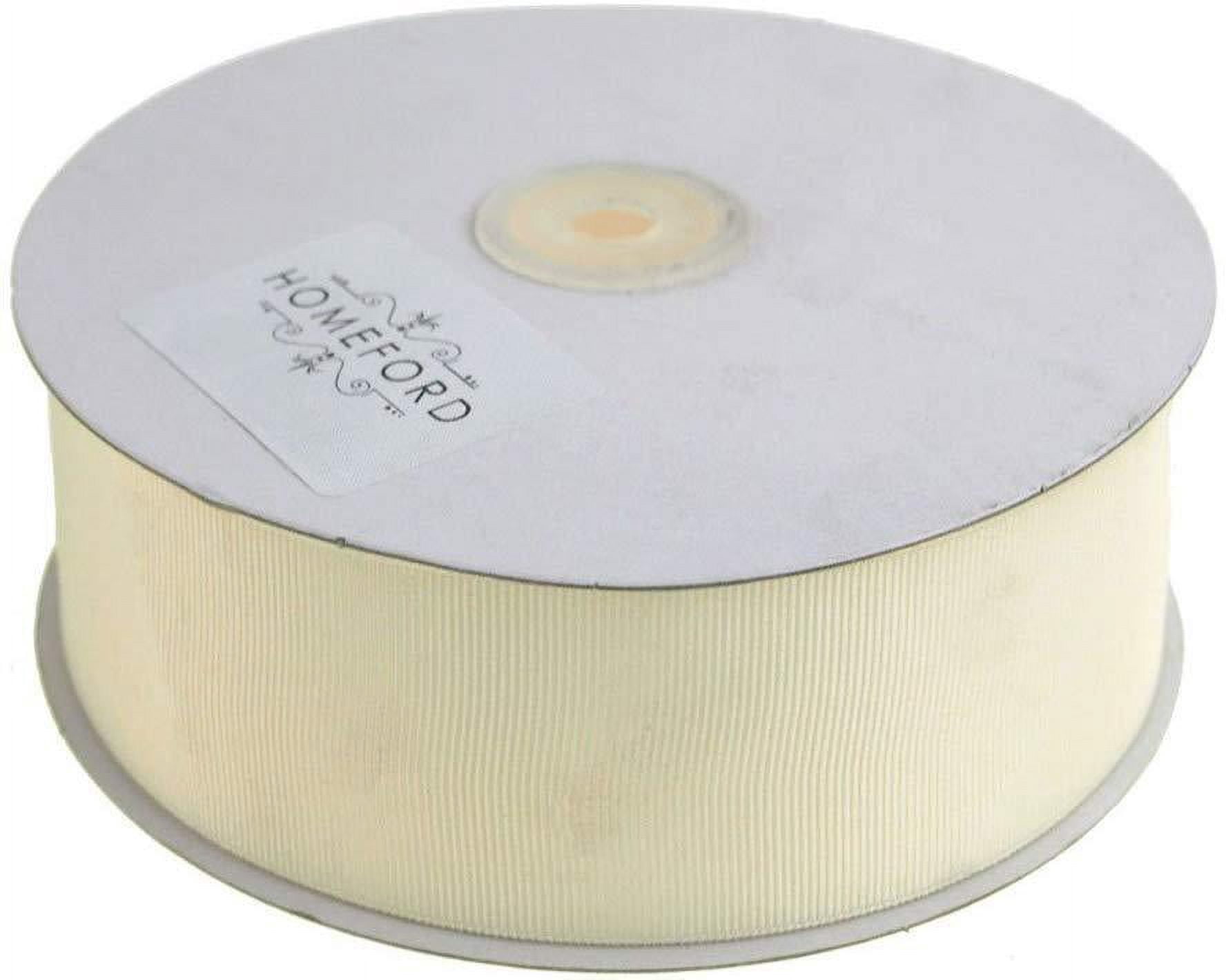 Solid Grosgrain Ribbon, 1-1/2-Inch, 50 Yards, Ivory - Walmart.com