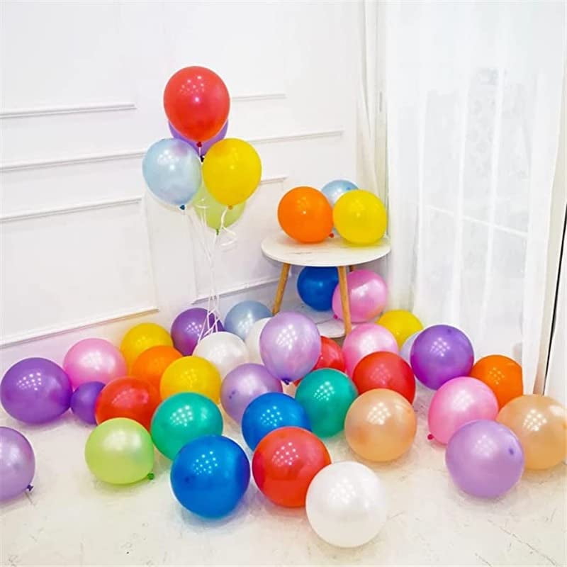Solid HD Metallic Balloons For Birthday Party - Pack Of 50, Multicolor ...