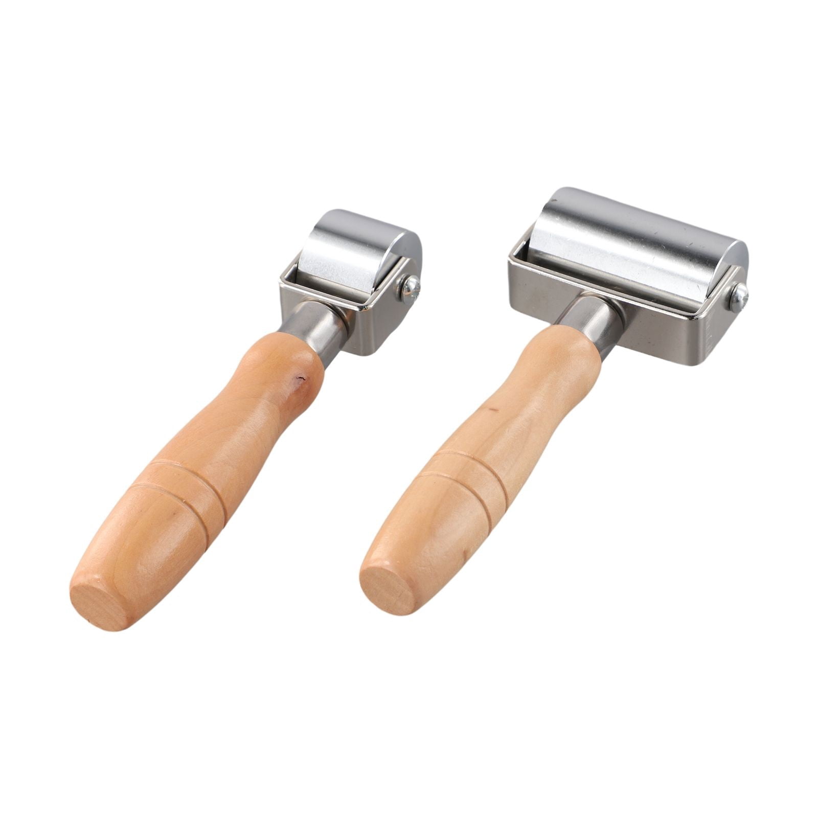 Solid Hand Push Roller with Wooden Handle Leather Edge Press Leather ...