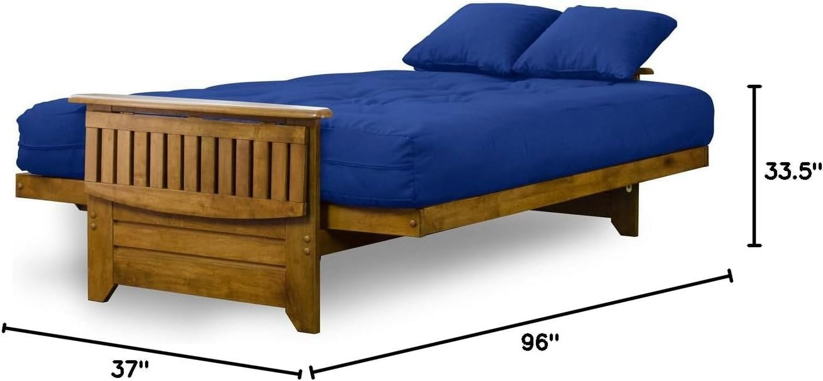 Solid Hardwood Futon Frame with Storage Drawers - Heritage - Walmart.com