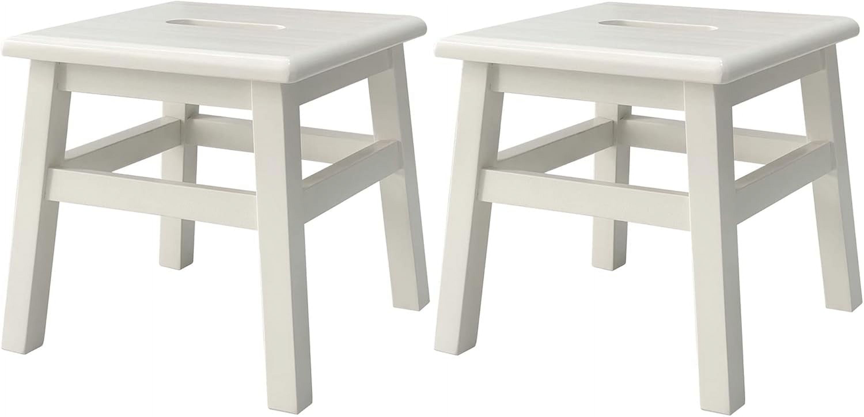 Solid Hardwood Step Stool for Adults and Kids 12.25 Inches Antique ...