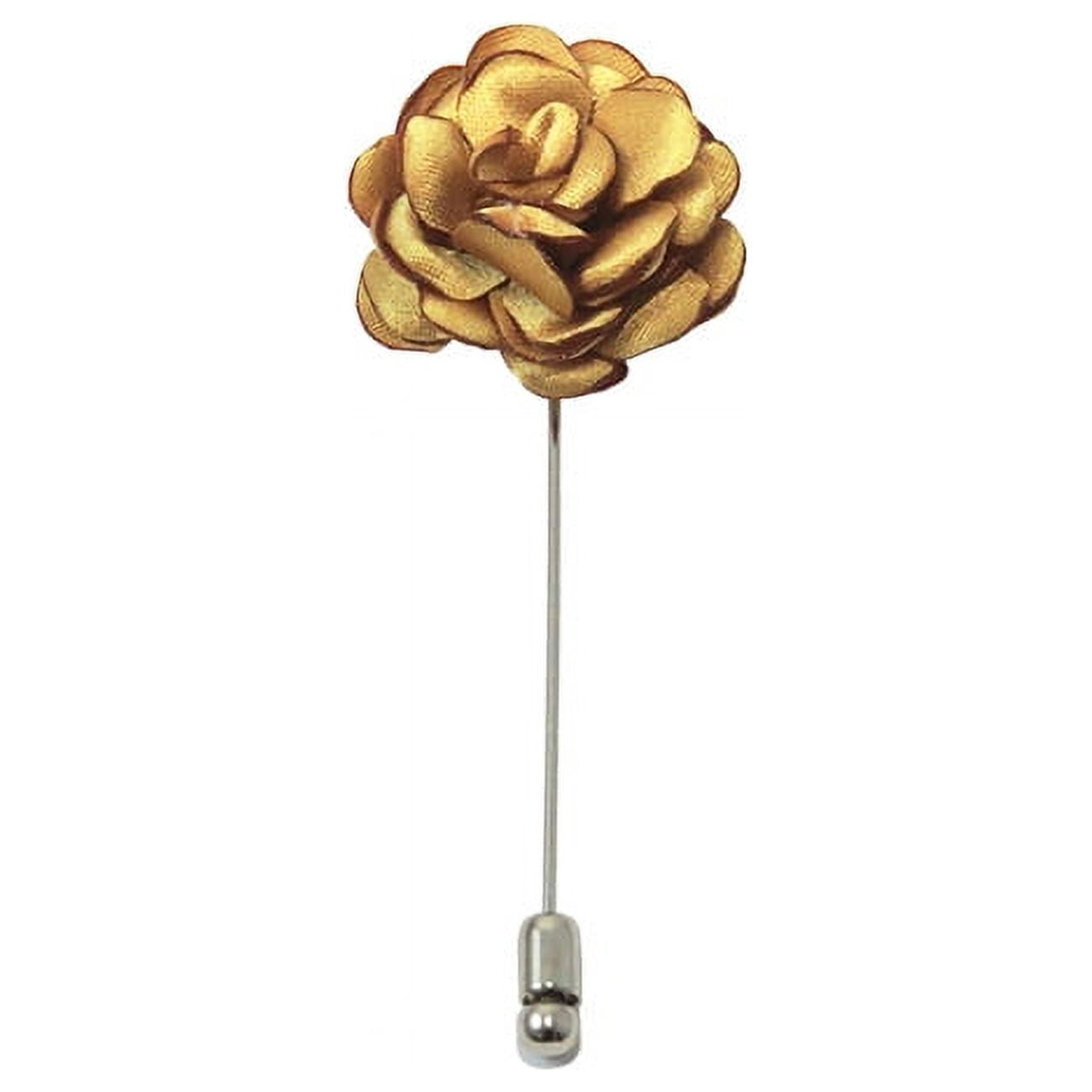 Solid Honey Gold Floral Lapel Pin - Walmart.com