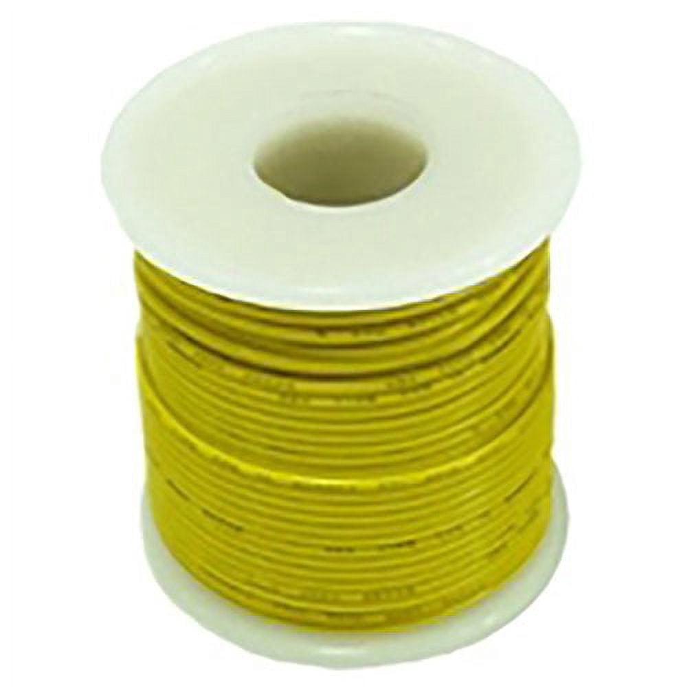 Solid Hook Up Wire - 22 Gauge, 100 Foot Spool - Yellow (Shade May Vary ...