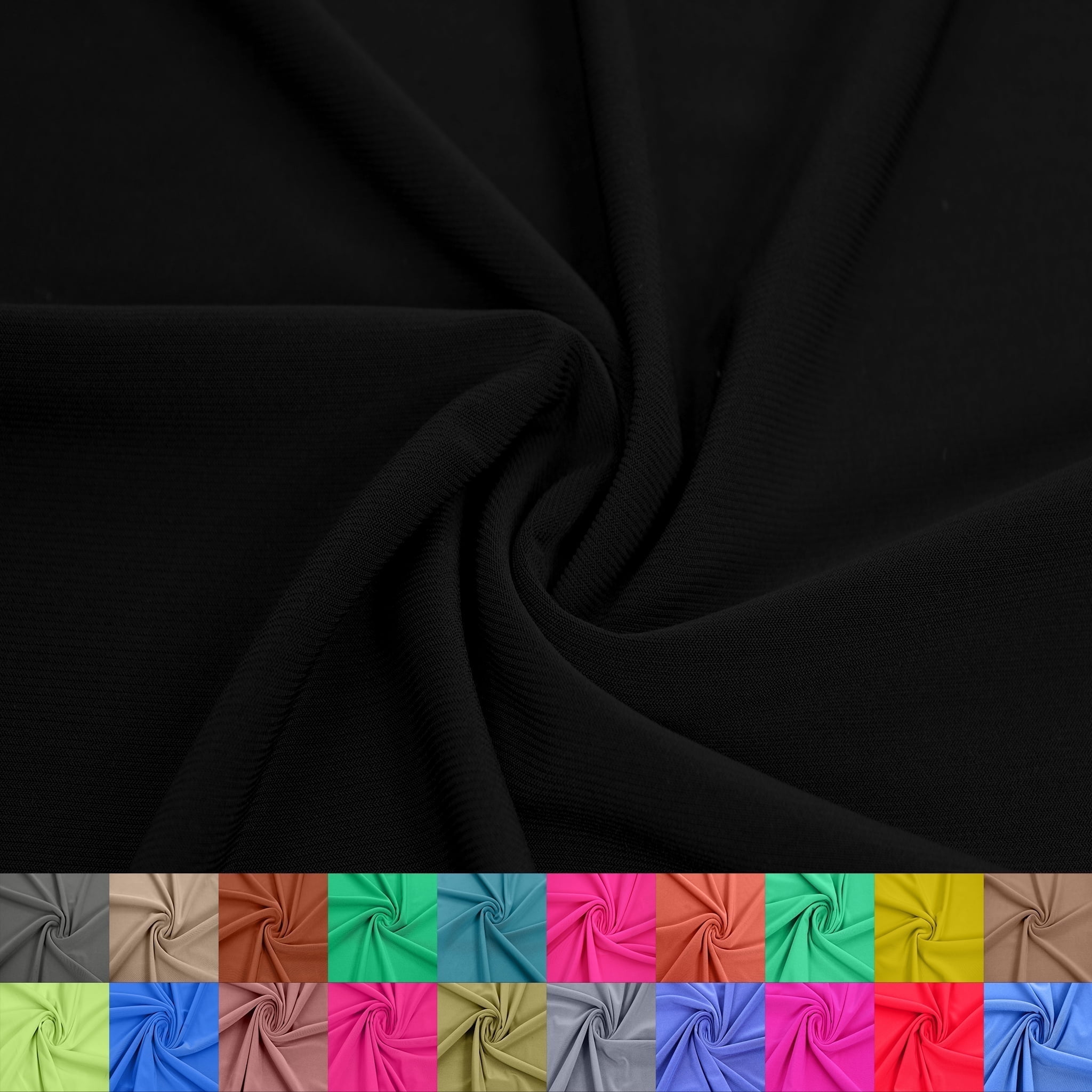 Solid ITY Jersey Knit Poly Spandex 2-Way Stretch, 200 GSM Apparel ...