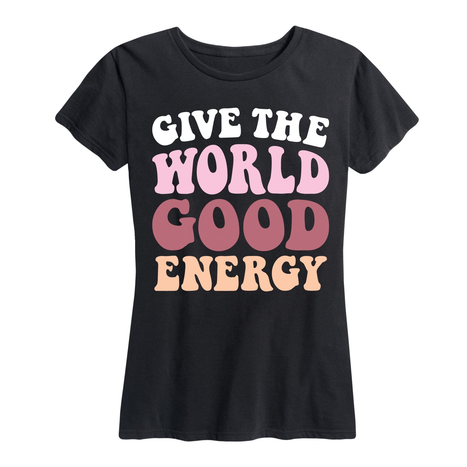 Solid Light - Give The World Good Energy - Women's Short Sleeve Graphic ...