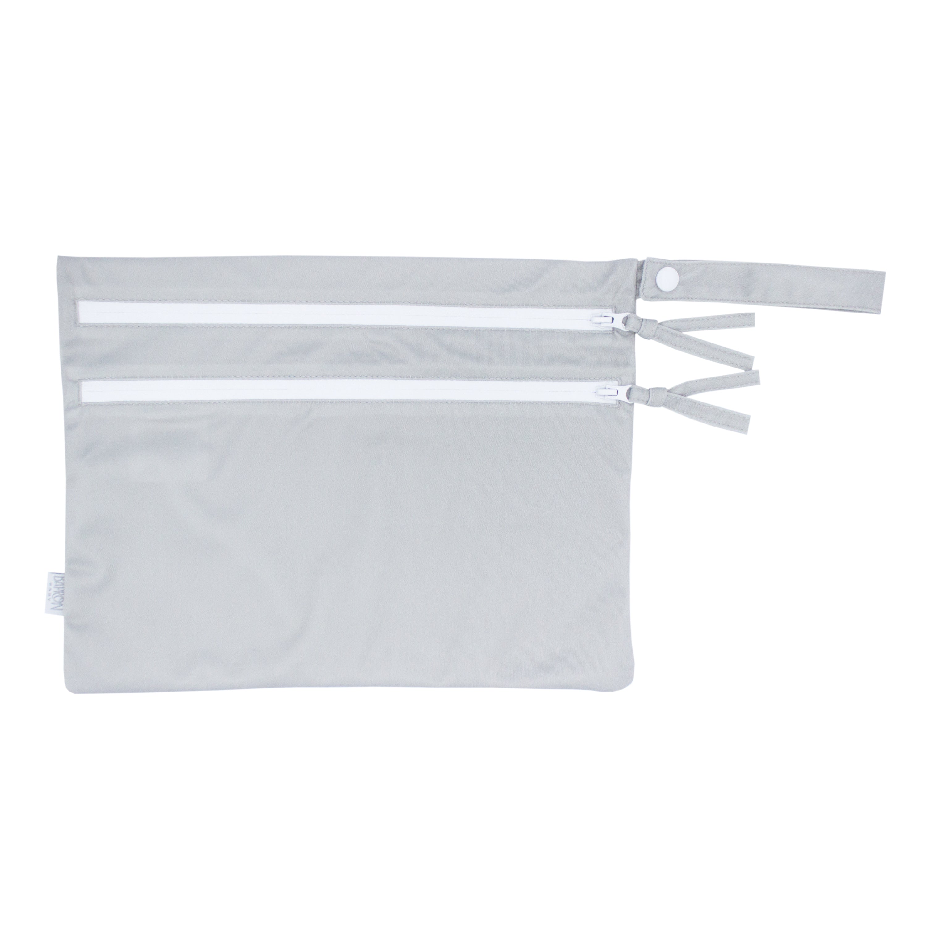 Solid Light Gray Minimalist - Waterproof Wet Bag (For mealtime, on-the ...