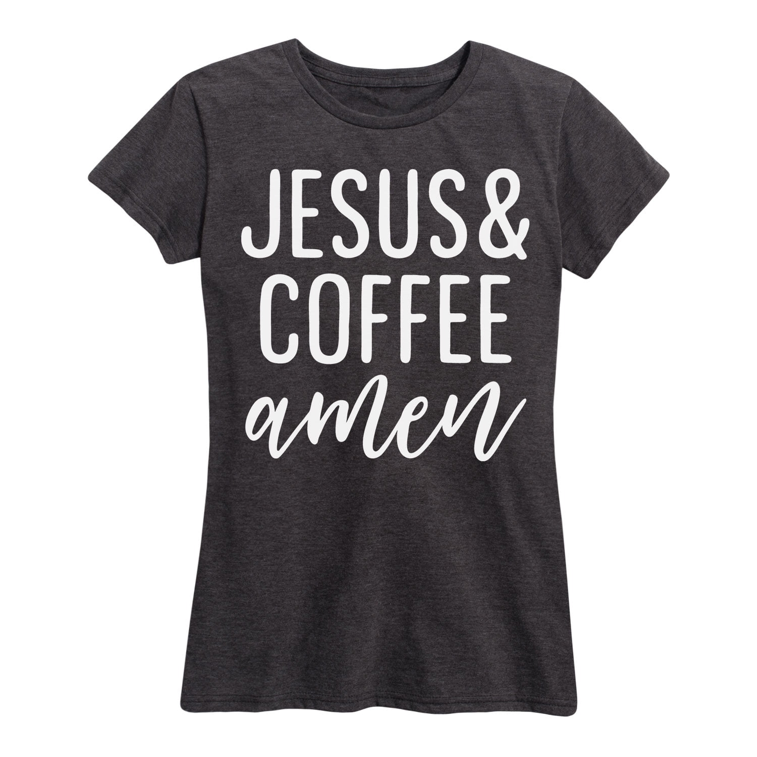 Solid Light - Jesus And Coffee Amen - Easter - Women's Short Sleeve ...