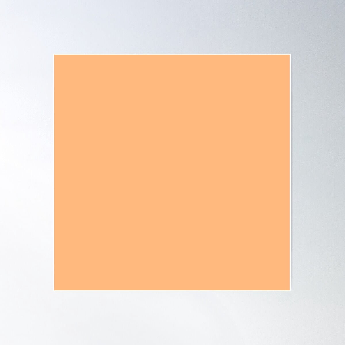 Solid Light Orange Poster Wall Art, Modern Wall Decor For Living Room ...