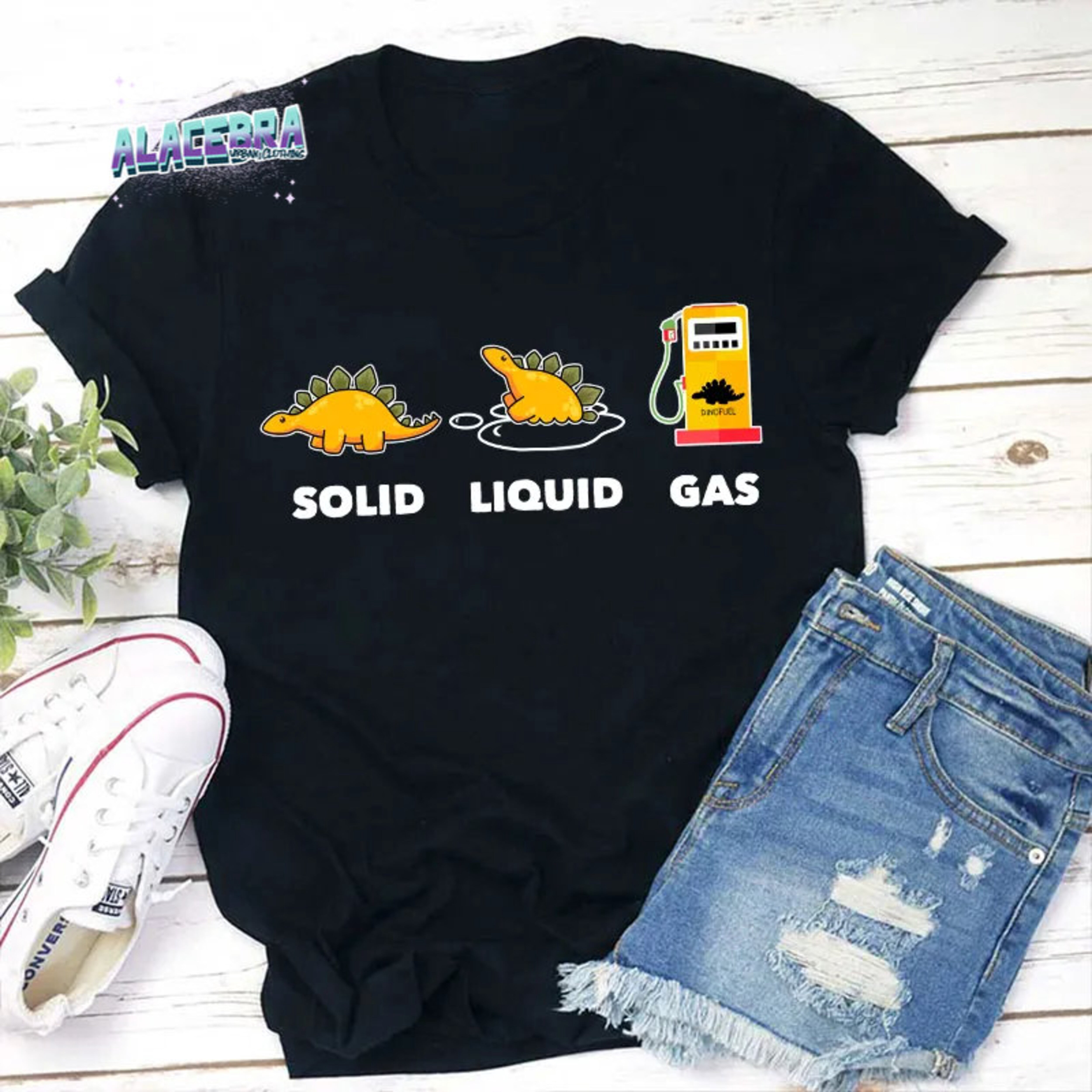Solid Liquid Gas Teacher Vintage T-Shirt, Solid Liquid Gas Class Shirt ...