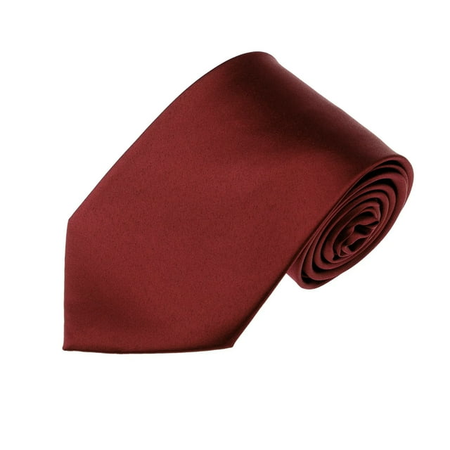 Solid Maroon Traditional Men's Necktie - Walmart.com
