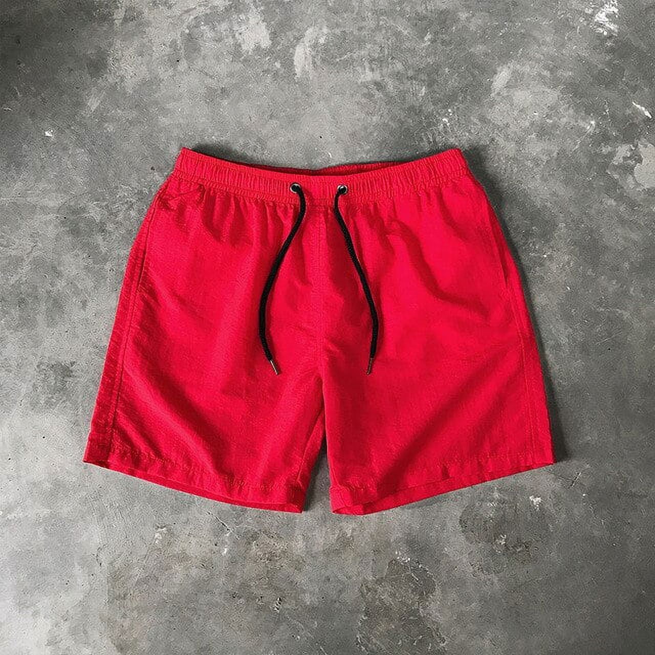 Solid Mens Swimwear Swim Shorts Trunks Beach Board Shorts Swimming ...