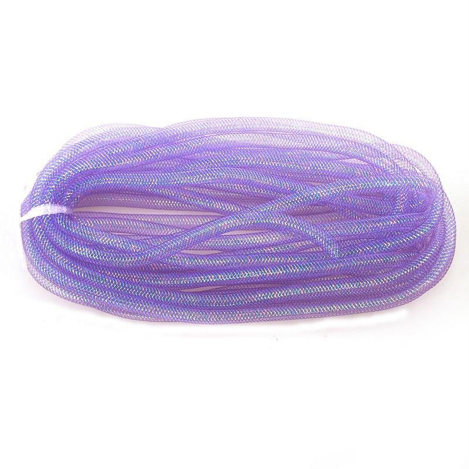 Solid Mesh Tubing Deco Flex Ribbon, 8mm, 10 Yards, Lavender - Walmart.com