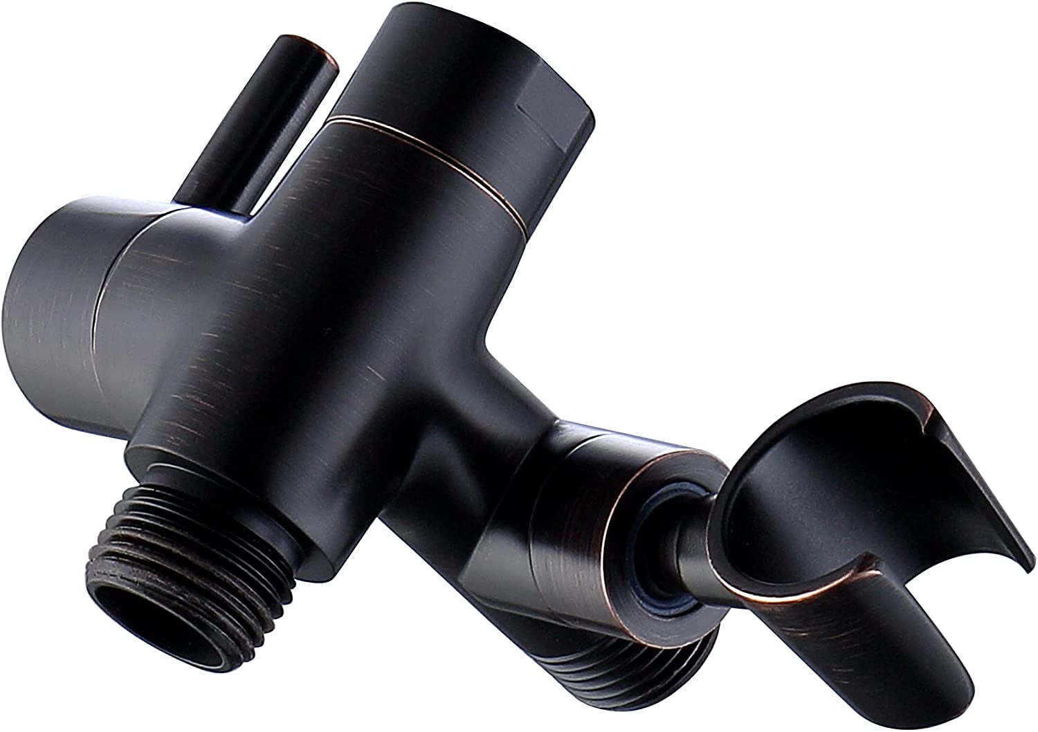 Solid Metal Shower Arm Diverter with Holder for Hand Held Showerhead ...