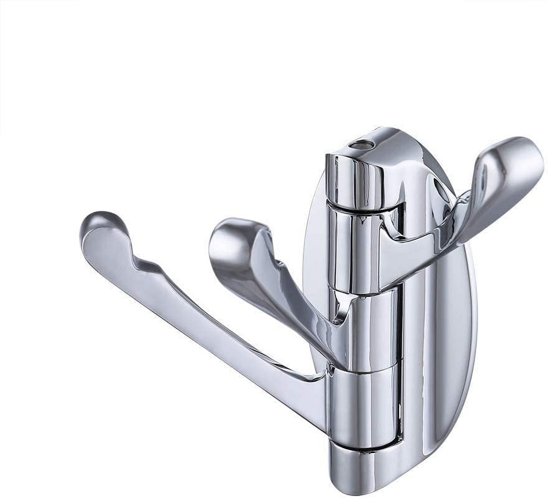 Solid Metal Swivel Hook Heavy Duty Folding Swing Arm Triple Coat Hook ...