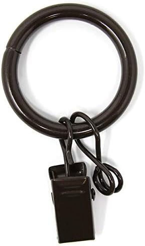 Solid Metal Window Drapery Curtain Panel Ring With Eyelet, 1" Inner ...