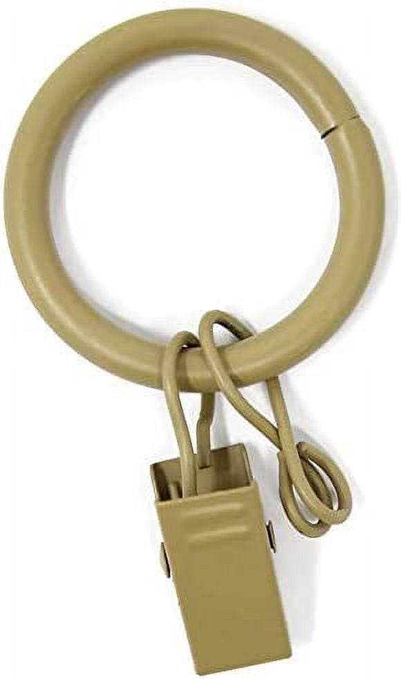 Solid Metal Window Drapery Curtain Panel Ring with Eyelet, 1" Inner ...