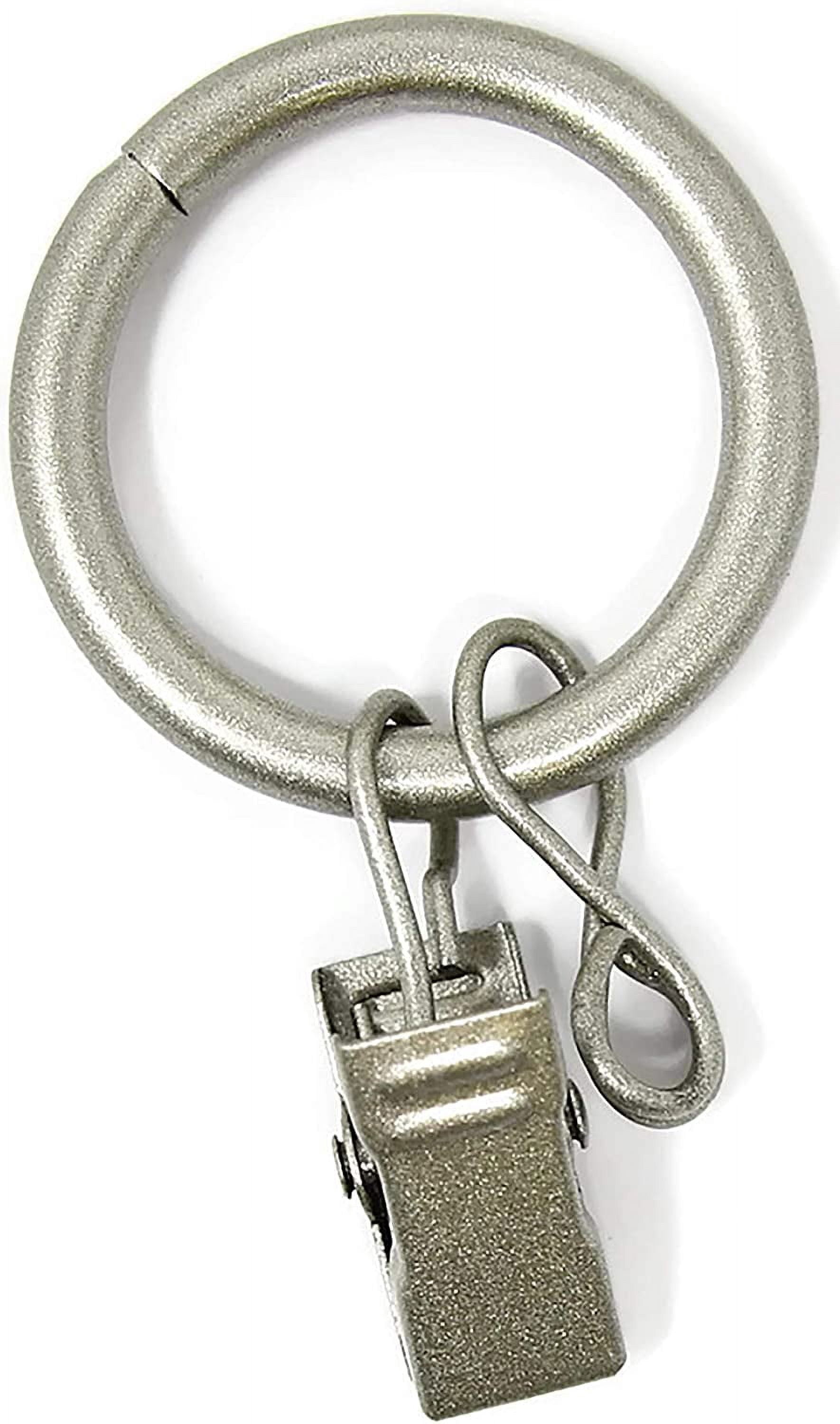 Solid Metal Window Drapery Curtain Panel Ring with Eyelet, 1" Inner ...