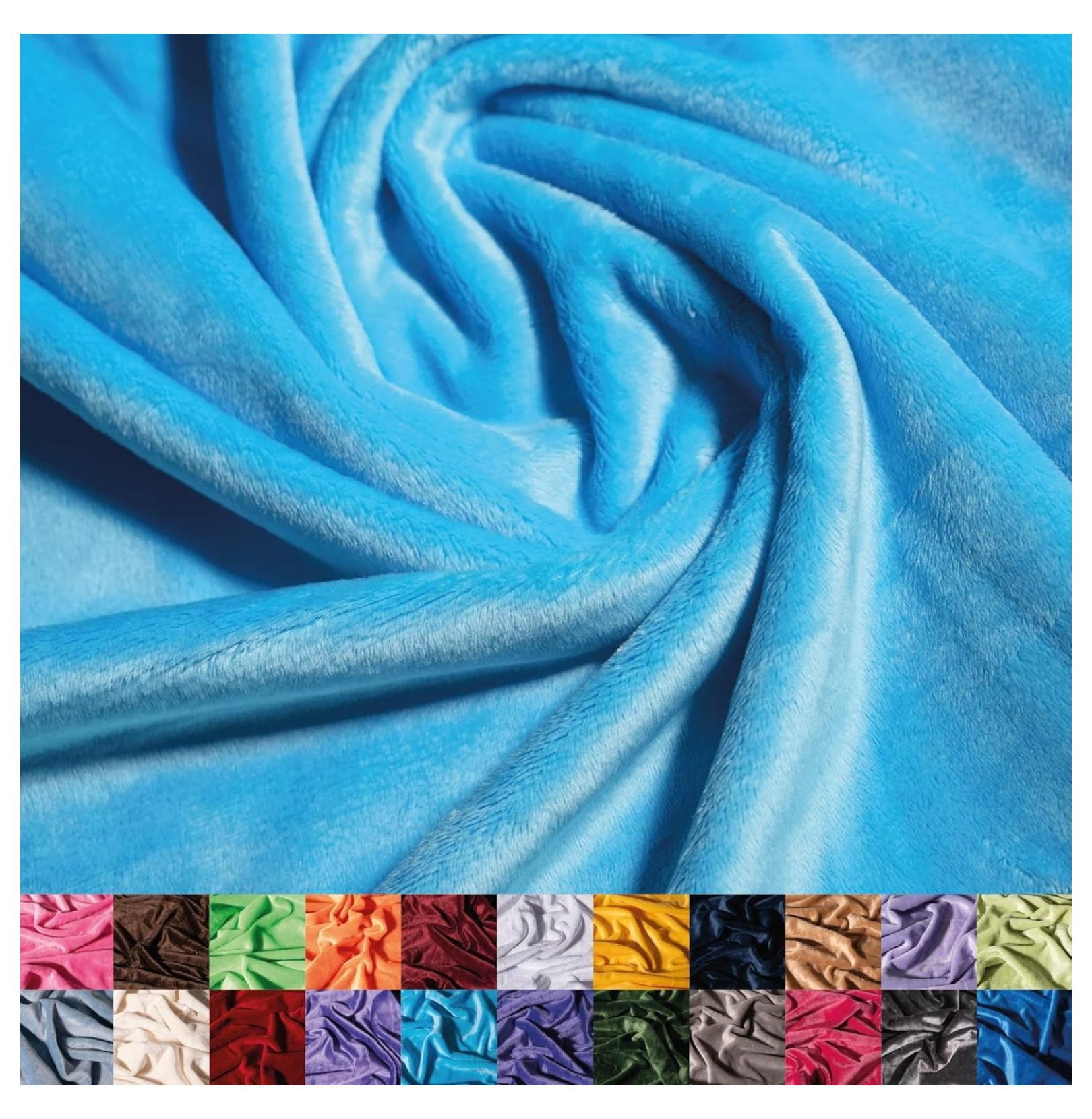 Solid Minky Fabric by The Yard - Soft, Smooth and Luxury 58/60" Extra ...