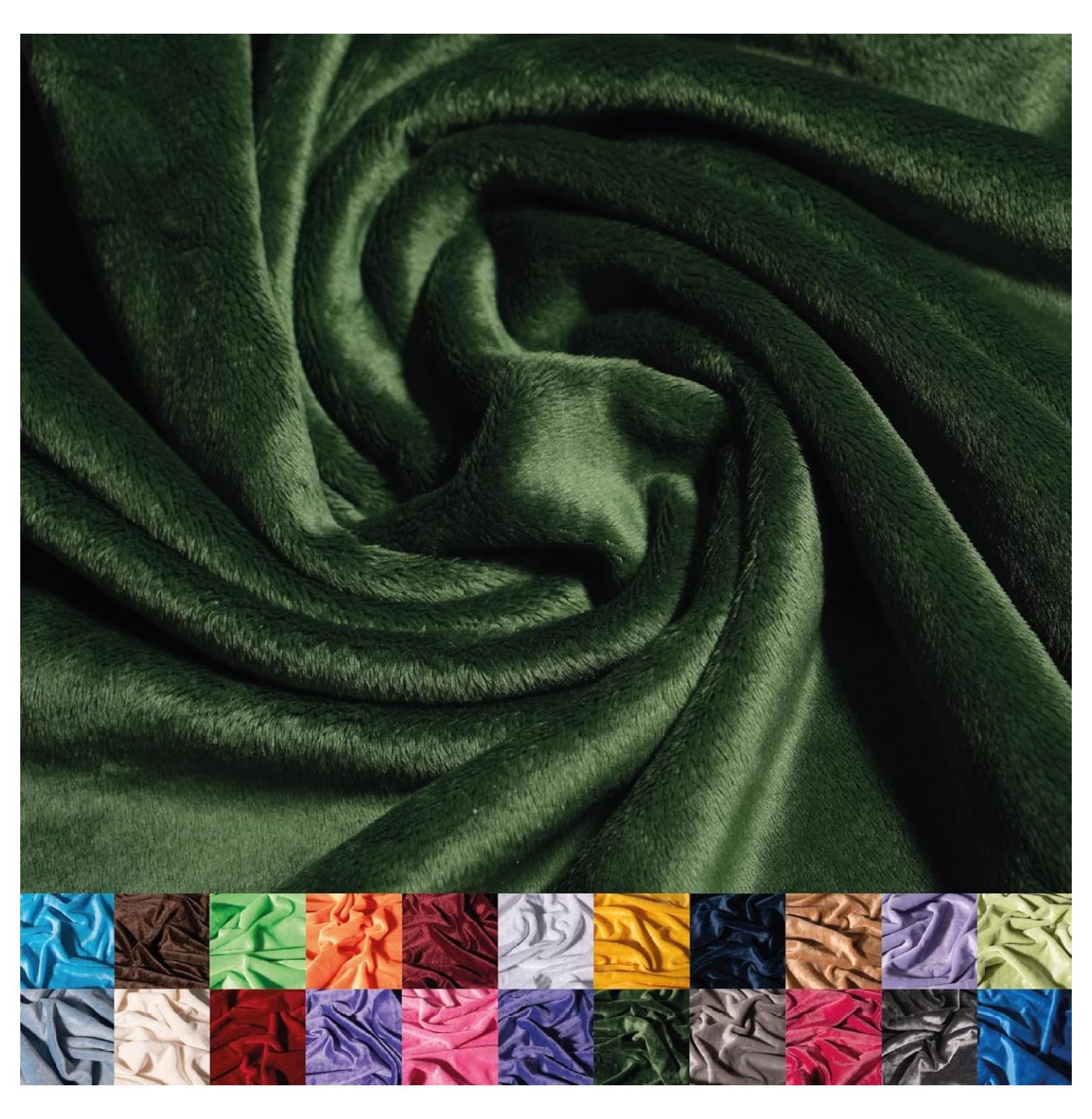 Solid Minky Fabric by The Yard - Soft, Smooth and Luxury 58/60
