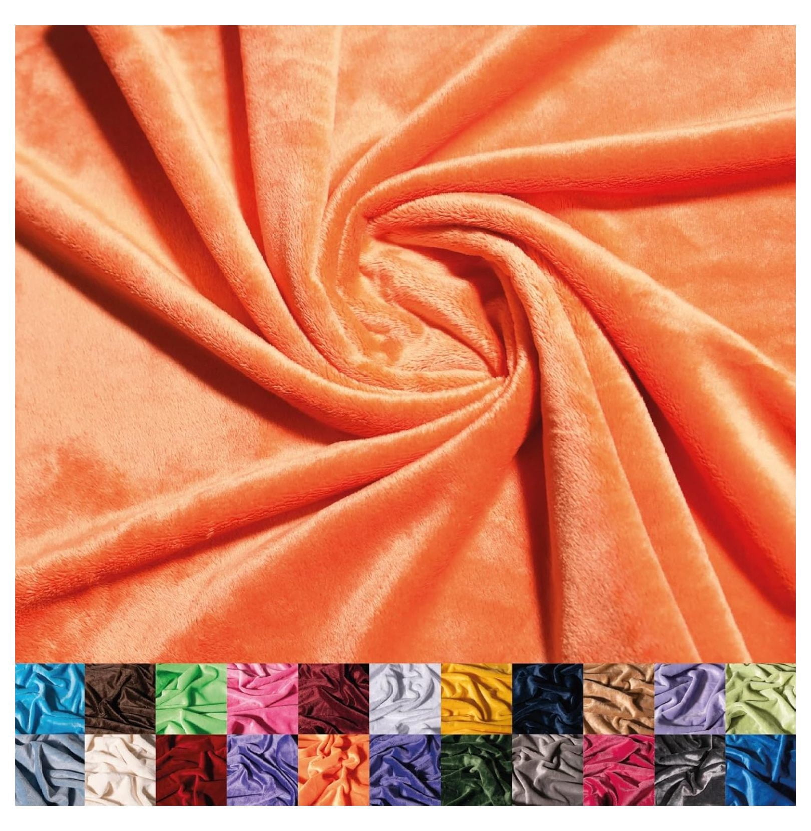 Solid Minky Fabric by The Yard - Soft, Smooth and Luxury 58/60" Extra ...