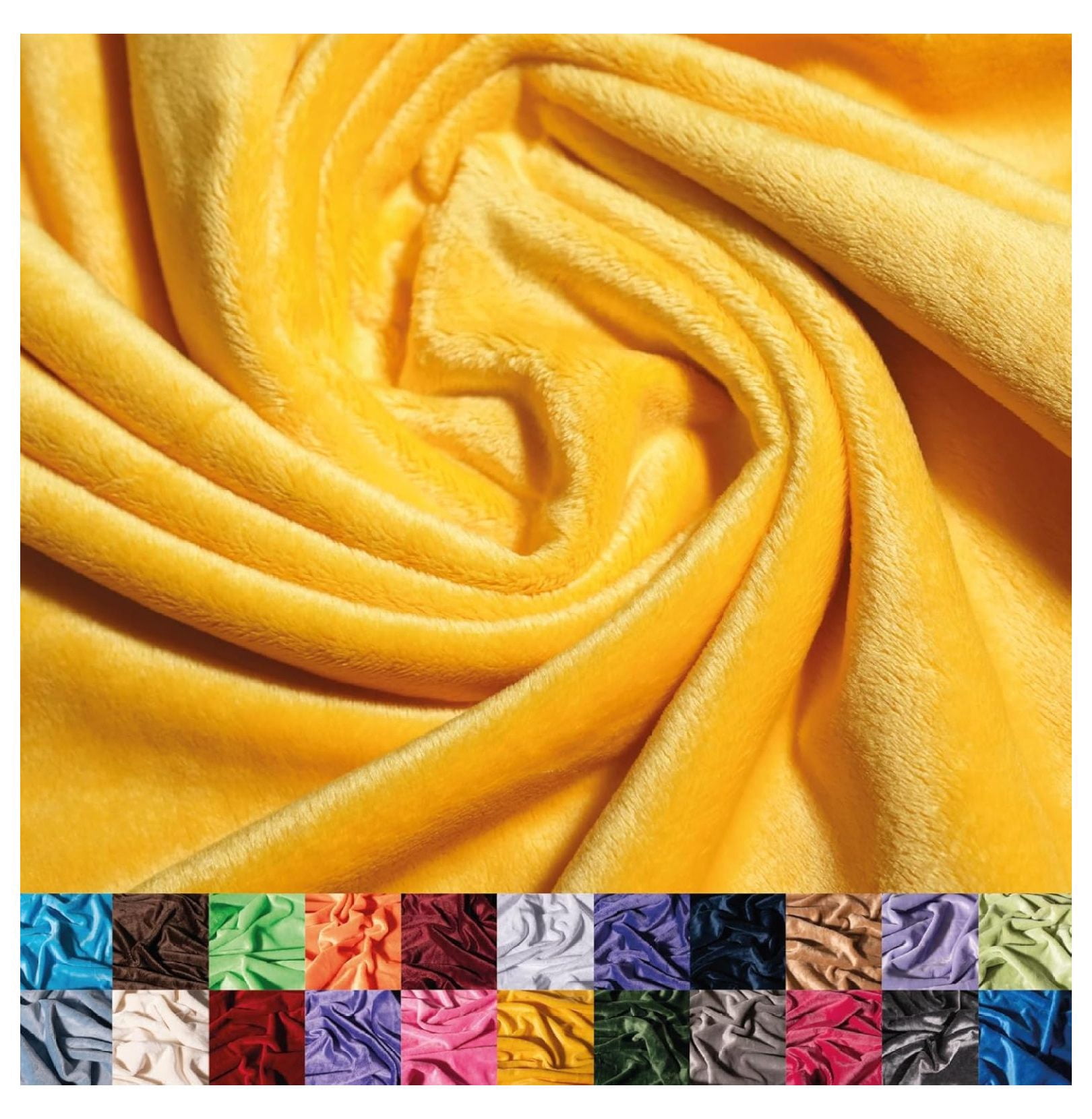 Solid Minky Fabric by The Yard - Soft, Smooth and Luxury 58/60