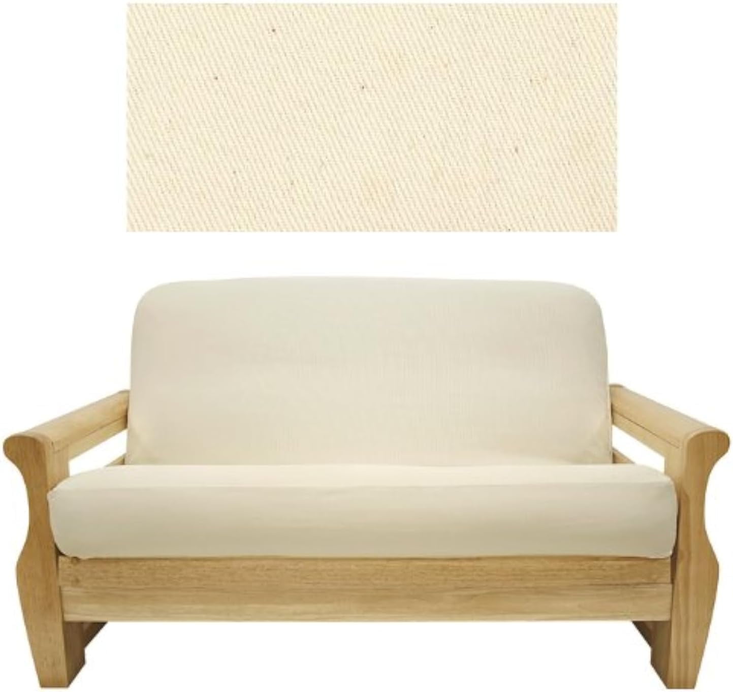 Solid Natural Futon Cover Queen - Walmart.com