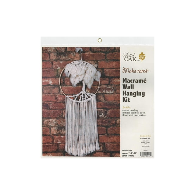 Solid Oak Macrame Wall Hanging Kit-Palm Tree - Walmart.com