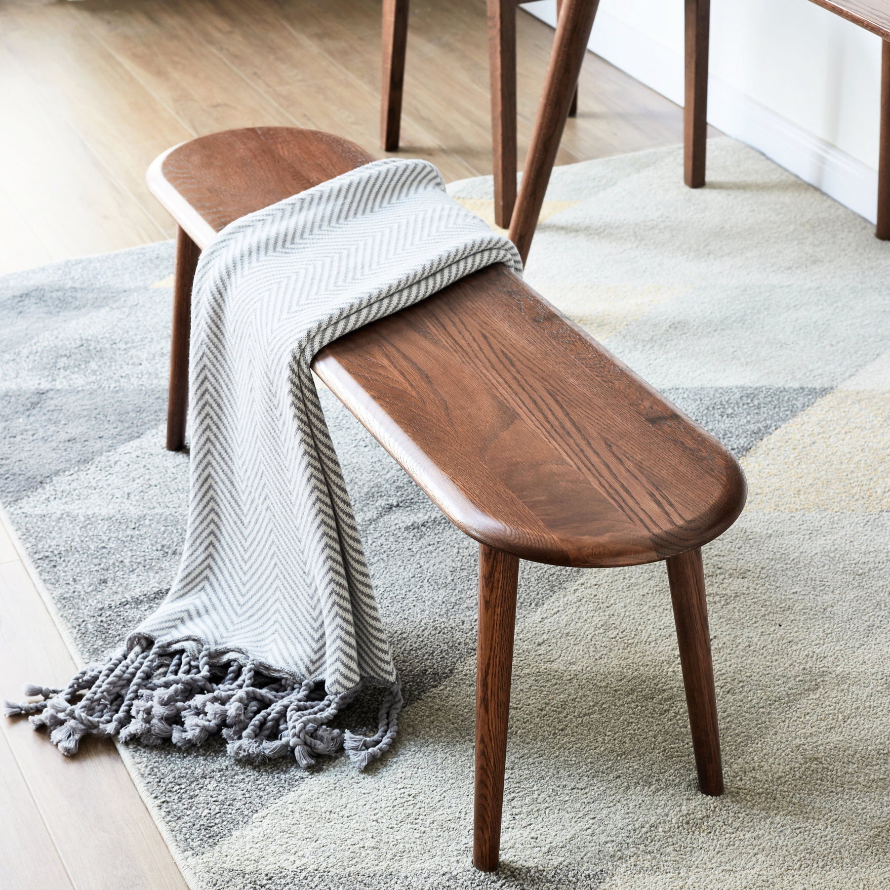 Solid Oak with Minimal Scarring - Half - Round Design for Elegance ...