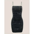 Solid Off Shoulder Dress Sexy Short Sleeve Ruched Dress For Spring
