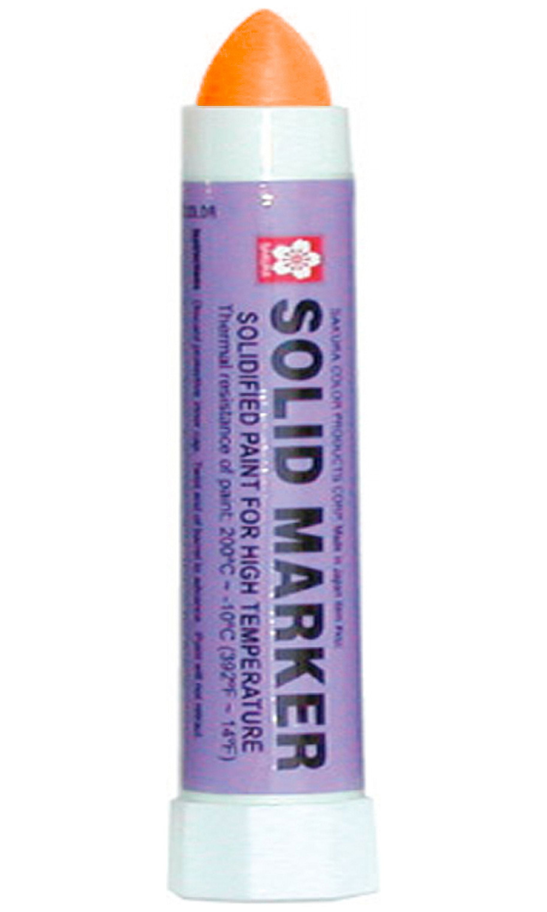 Solid Paint Marker with 1/2" Tip (Fluorescent Orange)- Oil-Based Car ...