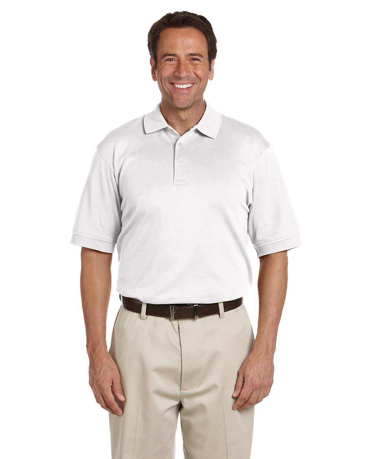 Solid Perfect Pima Interlock Polo - Walmart.com
