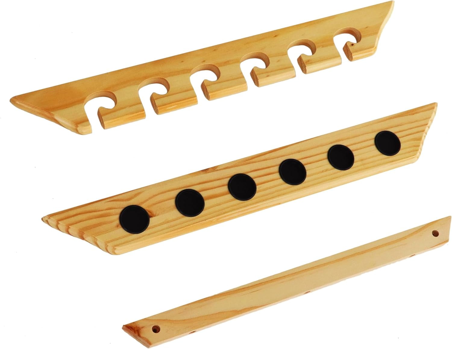 Solid Pine Fishing Rod Rack for Wall and Ceiling Storage - Vertical ...